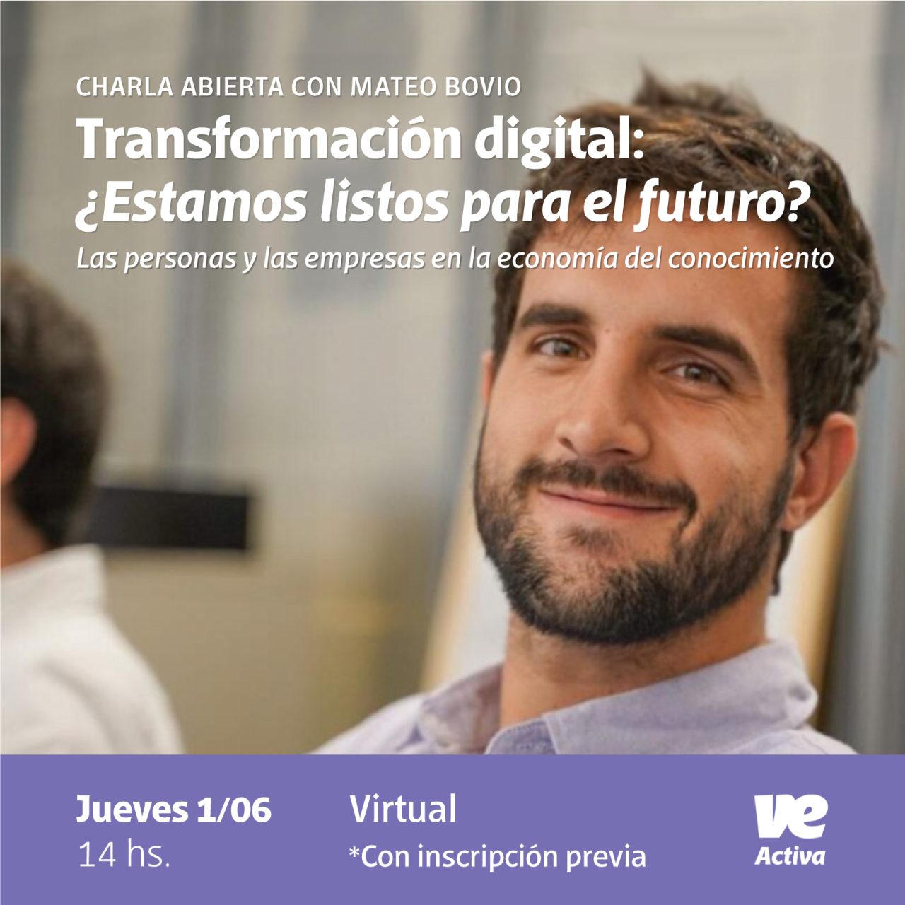 Mateo Bovio brindará una charla para Villa Elisa sobre Transformación ...